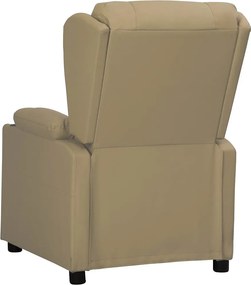 Polohovací křeslo cappuccino umělá kůže 339070
