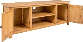 TV stolek 110 x 35 x 44 cm masivní dubové dřevo 327434