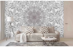 Malvis ® Tapeta Mandala šedá Vel. (šířka x výška): 360 x 260 cm