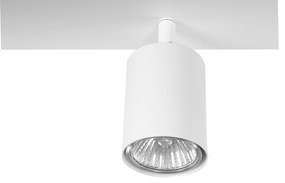 Bílé kovové stropní svítidlo TIGRIS se 4 žárovkami Beliani