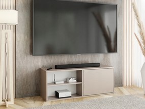 TV skříňka EDI 2 kašmír otevřená TV skříňka s policí