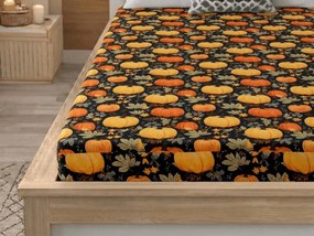 Prostěradlo z mikrovlákna ORANGE PUMPKINS barevné 180x200 cm