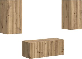 Sestava TV skříněk 2 ks Artisanový dub Kompozitní dřevo 3408969