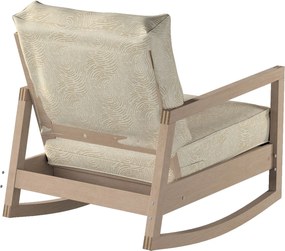 Potah na křeslo IKEA Lillberg barva béžová látka lesklé, pletený vzor, vzorované