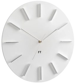 Designové nástěnné hodiny Future Time FT2010WH Round white 40cm