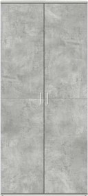 Skříň na obuv 80 x 39 x 178 cm Kompozitní dřevo Betonově šedá 3333869