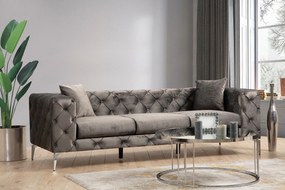 Atelier del Sofa 3-místná pohovka Como 3 Seater - Anthracite, Antracitová