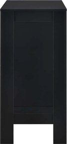 Barový stůl s regálem černý 110 x 50 x 103 cm 280212