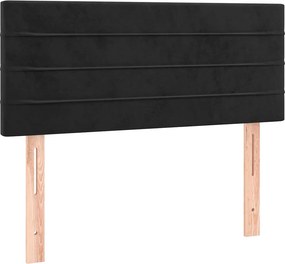 Box spring postel s matrací černá 80 x 200 cm samet 3127519