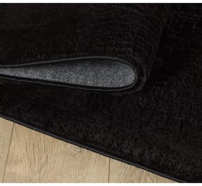 Ayyildiz koberce Kusový koberec Catwalk 2600 Black kruh - 120x120 (průměr) kruh cm