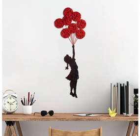 Asir Nástěnná dekorace 100x34 cm dívka kov/mech 891TNL3271