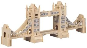 Woodcraft Dřevěné 3D puzzle slavné budovy Tower Bridge