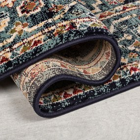 Flair Rugs, Běhoun Sincerity Royale Gillingham Blue, 60x230, vícebarevná, chodba / předsíň