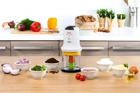 Tefal MQ723138 černá, bílá / Sekáček / 500 W / 6 funkcí / 500 ml