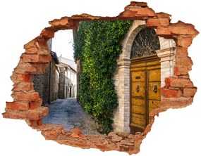 Wallmuralia Fototapeta díra na zeď 3D Romantická ulička 90x70 cm