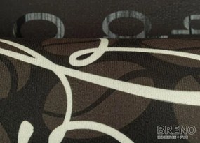 Breno Kusový koberec LUNA 103/black, 60x180 cm, Vícebarevné