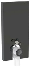 Geberit Monolith - Sanitární modul pro stojící WC, 101 cm, boční přívod vody, černá 131.003.SJ.6