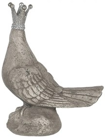 Dekorace holubice s korunkou – 19x10x24 cm