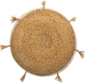 Polštář na sezení na podlaze RITUAL, Ø 38 cm, juta