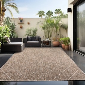 Ayyildiz, Kusový koberec Zagora 4512 Beige – na ven i na doma, 120x170, béžová, chodba / předsíň