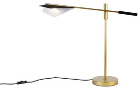 Designová stolní lampa černá se zlatou - Sinem