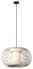 ACB Iluminacion Zavěsné svítidlo MIRTA, ⌀ 38 cm, 1xE27 15W Barva: Stone, Barva montury: Bílá