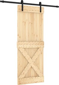 vidaXL Posuvné dveře s kováním 80 x 210 cm masivní borové dřevo [3202980]