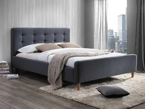 Signal Čalouněná postel PINKO 160 x 200 cm barva šedá