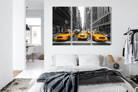 Vícedílný obraz Žluté Taxíky V New Yorku Nedostatek Nedostatek Plátno Canvas 150x100