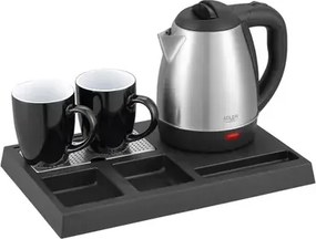 Adler AD 1354 černá, nerez / Hotelový set s konvicí / 1,2 L / 1500 W /