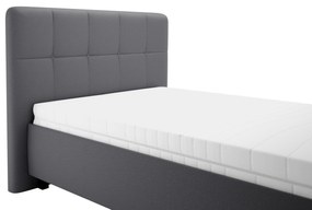 Čalouněná postel Grace 120x200 šedá koženka