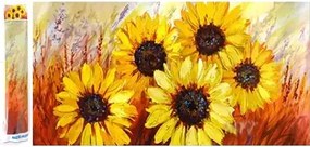 NORIMPEX Diamantové malování Krásné slunečnice / 80x40 cm