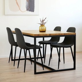Jídelní stůl s masivní dubovou deskou Ela 1500 x 900 mm