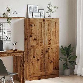 Knihovna old wood 82,5 x 30,5 x 150 cm kompozitní dřevo 3345215