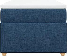 Box spring postel s matrací modrá 90x190 cm textil 3285344