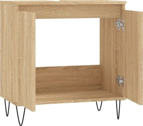vidaXL Koupelnová skříňka 58 x 33 x 60 cm kompozitní dřevo [831583] Barva: bílá s vysokým leskem