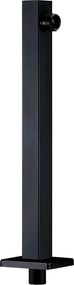 Podpůrné rameno do sprchy hranol nerezová ocel 201 černé 30 cm 147731