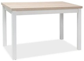 Jídelní stůl Adams 100 x 60 cm / Dub Sonoma / Bílá
