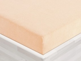 Froté napínací prostěradlo FR-021 Pudrové 180 x 220 - výška 20 cm