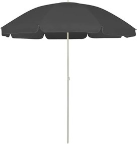 Plážový slunečník antracitový 240 cm 314706