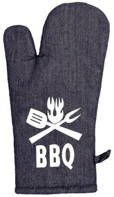 Frobyt Kuchyňská chňapka JEANS BBQ, šedomodrá 28x18cm