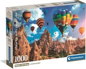 CLEMENTONI Puzzle Horkovzdušné balóny nad Kapadokií / 1000 dílků / od