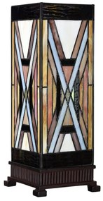 Stolní lampa Tiffany v art deco stylu Russian – 17x17x44 cm