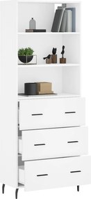 Skříň highboard bílá 69,5 x 34 x 180 cm kompozitní dřevo 3189397