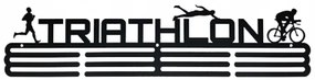 Walenty-dovolená výrobce od 16.4.-26.4.24 Kovový věšák na medaile triathlon 60cm černý