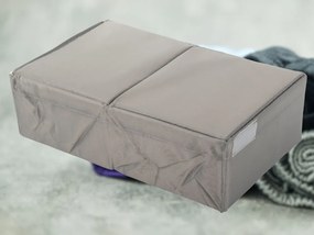 VERK GROUP Organizér do šatny, 2 přihrádky, textilní šedý 20 x 34 x 10