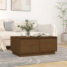 vidaXL Konferenční stolek 80x50x35 cm masivní borové dřevo [814439] Barva: medová hnědá