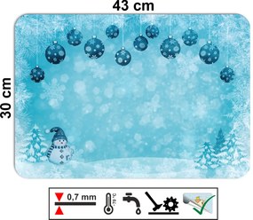 PokojovaDekorace.cz, Vánoční prostírání - 151, Sněhulák, 43x30cm