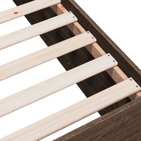 Rám postele hnědý dub 75 x 190 cm kompozitní dřevo 3280985