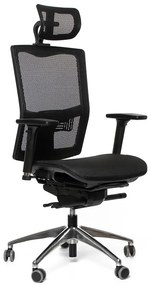 Kancelářská židle X5M černá G52 4M F 18 černé plasty s podhlavníkem